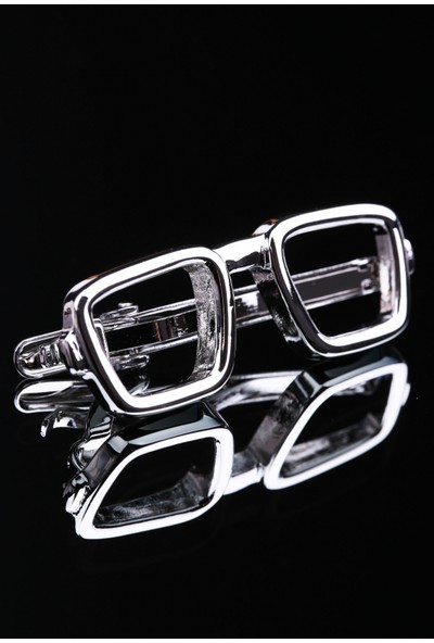 La Pescara Gözlük Gümüş Kravat İğnesi Kıy36