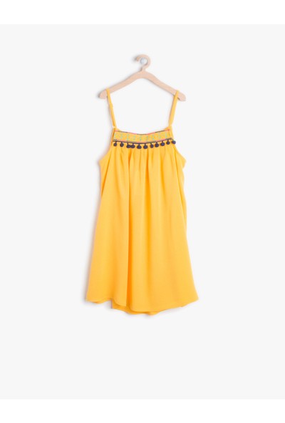 Koton Kids Kız Çocuk Elbise Sarı Koton Kids Kız Çocuk Elbise Sarı