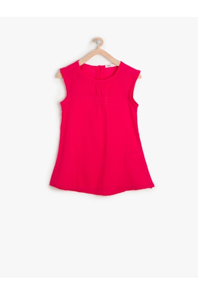 Koton Kids Kız Çocuk Bisiklet Yaka Elbise Pembe Koton Kids Kız Çocuk Bisiklet Yaka Elbise Pembe