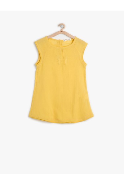 Koton Kids Kız Çocuk Bebe Yaka Elbise Sarı Koton Kids Kız Çocuk Bebe Yaka Elbise Sarı