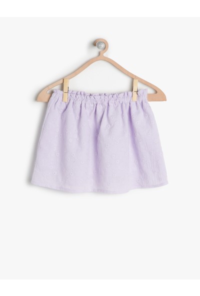 Koton Kids Kız Çocuk Rahat Kesim Mini Etek Lila Koton Kids Kız Çocuk Rahat Kesim Mini Etek Lila