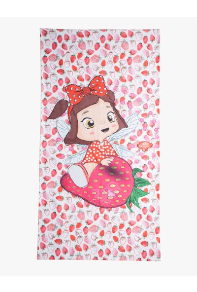 Koton Kids Kız Çocuk Leliko Baskılı Havlu Kırmızı