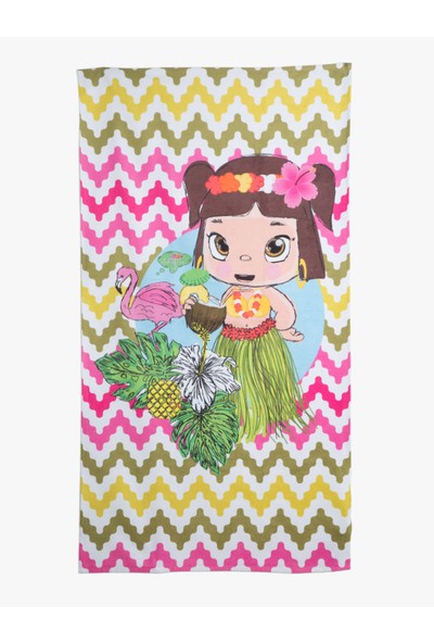 Koton Kids Kız Çocuk Leliko Baskılı Havlu Renkli