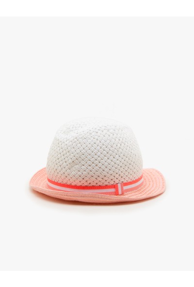 Koton Kids Kız Çocuk Hasır Şapka Beyaz