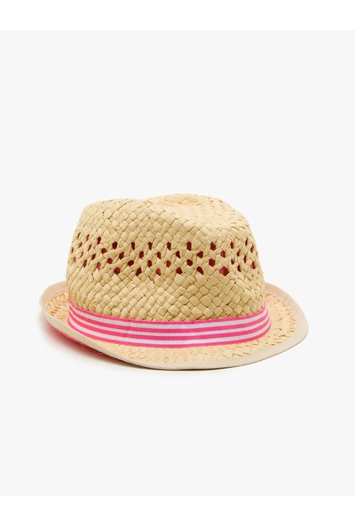 Koton Kids Kız Çocuk Çizgi Detaylı Şapka Ekru Koton Kids Kız Çocuk Çizgi Detaylı Şapka Ekru