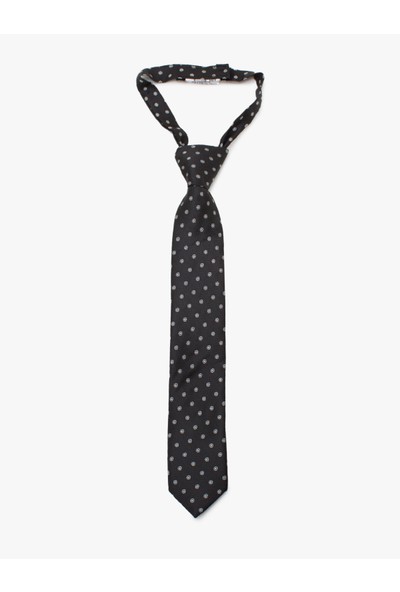 Koton Kids Erkek Çocuk Desenli Kravat Siyah