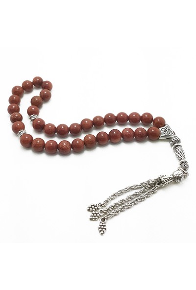 Bee One Yıldız Taşlı Gümüş Kaplama Tesbih cs97