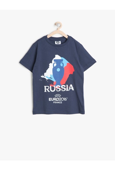Koton Kids Erkek Çocuk Euro 2016 Baskılı T-Shirt Lacivert Koton Kids Erkek Çocuk Euro 2016 Baskılı T-Shirt Lacivert