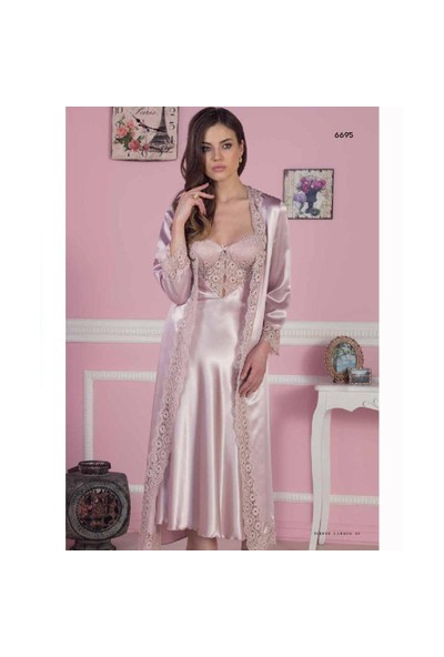 Pierre Cardin Bayan 6'lı Saten Gelin Çeyiz Set 6695 Pierre Cardin Bayan 6'lı Saten Gelin Çeyiz Set 6695