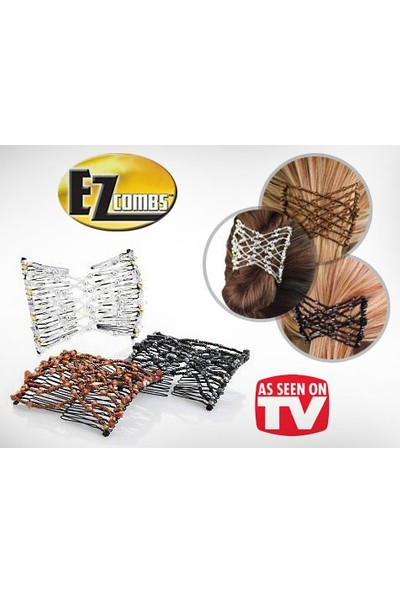 Toptancı Kapında Ez Comb Sihirli Saç Tokası 2 Adet Birden Toptancı Kapında Ez Comb Sihirli Saç Tokası 2 Adet Birden