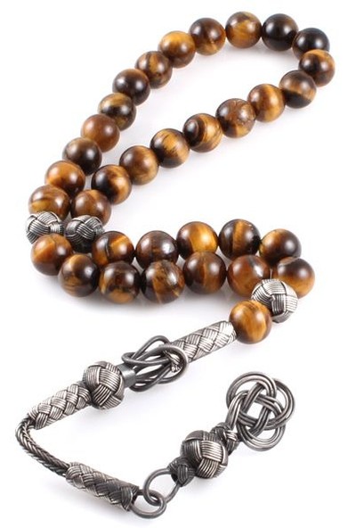 Tesbih1453 Kaplan Gözü Doğal Taş Tesbih