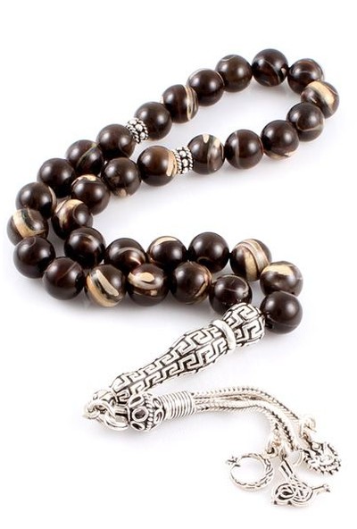 Tesbih1453 Sedef Doğal Taş Tesbih Çikolata Tesbih1453 Sedef Doğal Taş Tesbih Çikolata