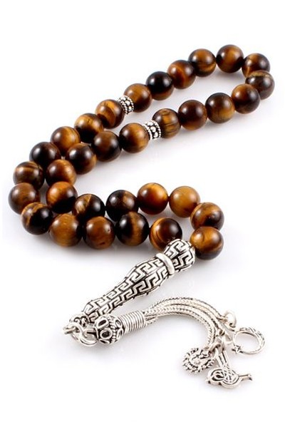 Tesbih1453 Kaplan Gözü Doğal Taş Tesbih