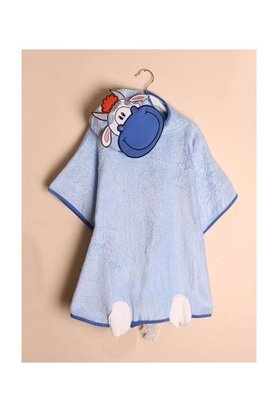 Bambu Çocuk Panço (Mavi)