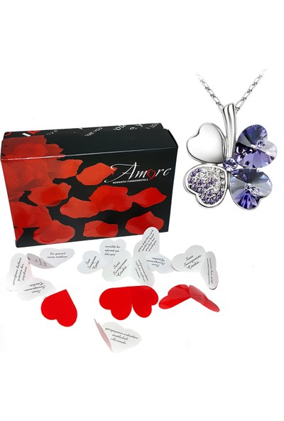 Chavin 365 adet Seni Seviyorum Çünkü Aşk Mesajları ve Kolye yap9