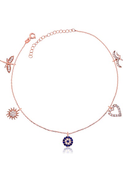 Bayan Lili Gümüş Şans Taneli Halhal