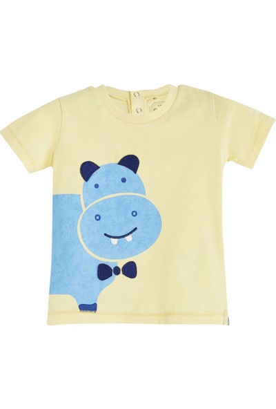 Soobe Mr Moüstache Kısa Kol T-Shirt Sarı 0 - 3 Ay