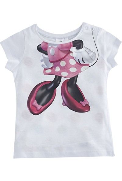 Soobe Lisanslı Disney Minnie Mouse Kısa Kol T-Shirt Beyaz 9 - 12 Ay Soobe Lisanslı Disney Minnie Mouse Kısa Kol T-Shirt Beyaz 9 - 12 Ay