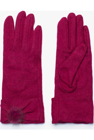 Koton Kadın Örgü Eldiven Bordo