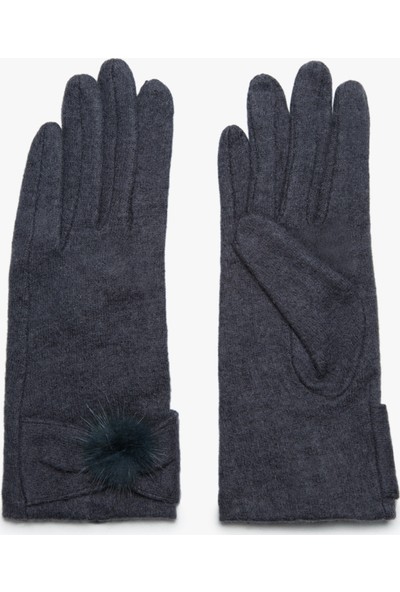 Koton Kadın Fiyonk Detaylı Eldiven Lacivert - Siyah Koton Kadın Fiyonk Detaylı Eldiven Lacivert - Siyah