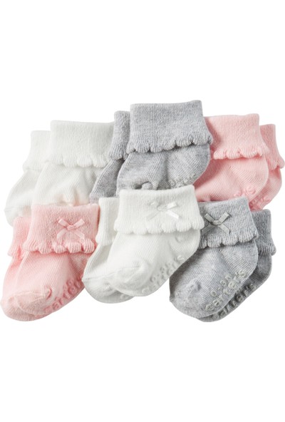 Carter's Kız Bebek 6'Lı Çorap GB12518
