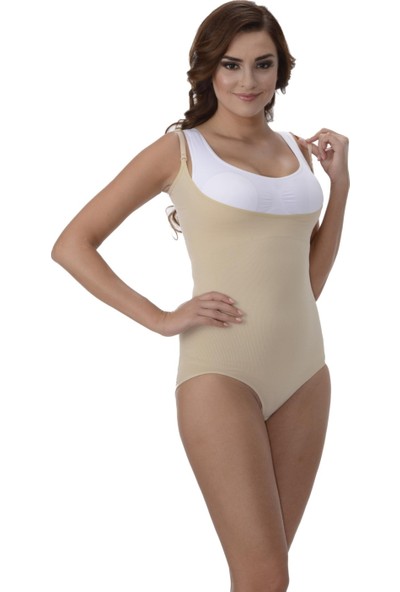 Elit Korse Göğüs Bölgesi Açık Çıtçıtlı Body Korse