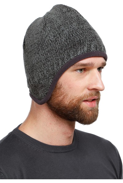 Pearce 62059-1 Kadife İçi Polar Bere - Antrasit