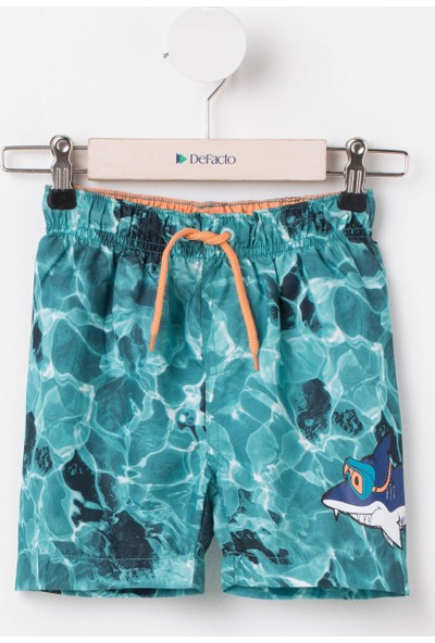 DeFacto Baskılı Erkek Çocuk Yüzme Şortu