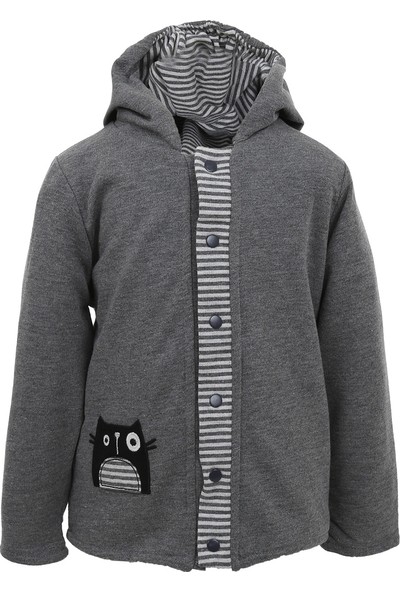 Soobe Kız Yenidoğan Hırka Antrasit Melanj 0 - 3 Ay