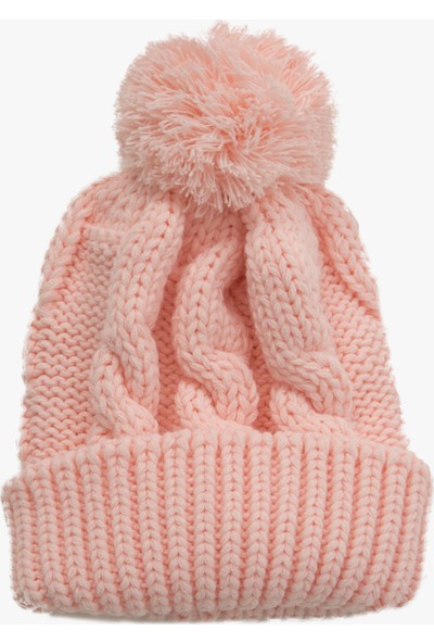 Koton Kids Kız Çocuk Ponpon Detaylı Bere Gül