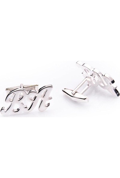MeryemZeynep Kişiye Özel Gümüş Harf Kol Düğmesi MeryemZeynep Kişiye Özel Gümüş Harf Kol Düğmesi
