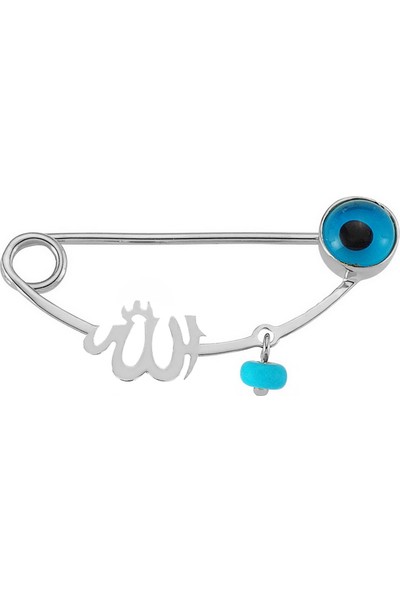 Goldstore 14 Ayar Altın Allah Yazılı Nazarlık Yaka İğnesi G33341 Goldstore 14 Ayar Altın Allah Yazılı Nazarlık Yaka İğnesi G33341