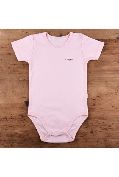 Baby Center Body Kısa Kol Organik Pembe Baby Center Body Kısa Kol Organik Pembe