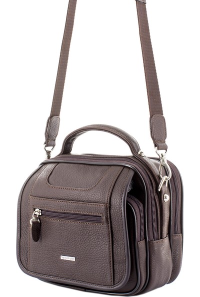 Cengiz Pakel Hakiki Deri Evrak Çantası 1724 Kahve