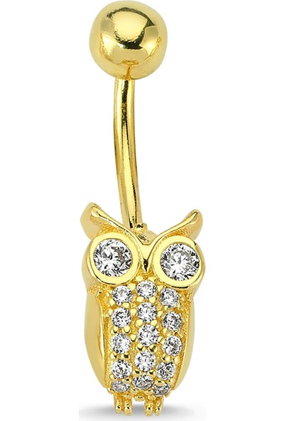 AltınSepeti Altın Baykuşlu Göbek Piercing AS08PC AltınSepeti Altın Baykuşlu Göbek Piercing AS08PC