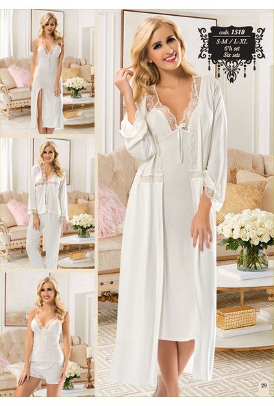 Sistina 6'Lı Set Penye Gelin Çeyiz Seti