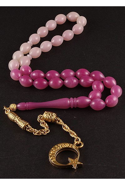 Tesbih1453 Bukalemun Kehribar Tesbih Kırmızı Ts534