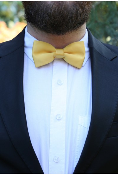 La Pescara Sarı Saten Papyon SP21 La Pescara Sarı Saten Papyon SP21