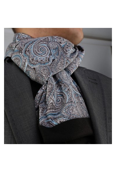 Exve Exclusive Turkuaz Şal Desen Erkek Fular Ae1482 Exve Exclusive Turkuaz Şal Desen Erkek Fular Ae1482