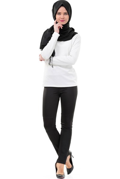 Soralline Pantalon Dalgıç Kumaş Cepli 42