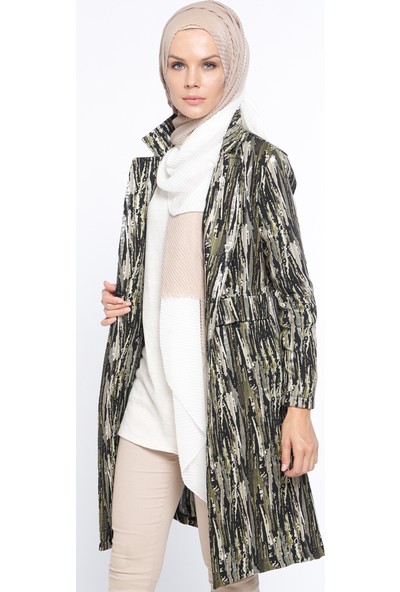 Jakarlı Ceket - Siyah - Ginezza