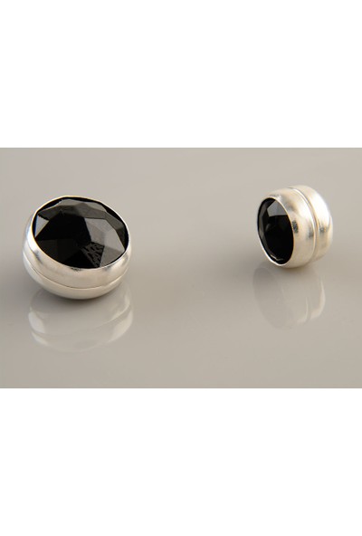 Fsg Takı Siyah Gümüş Kaplama Eşarp Mıknatısı