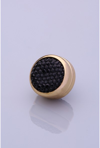 Fsg Takı Siyah Altın Kaplama Eşarp Mıknatısı