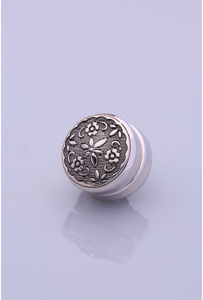 Fsg Takı Antresit Gümüş Kaplama Eşarp Mıknatısı