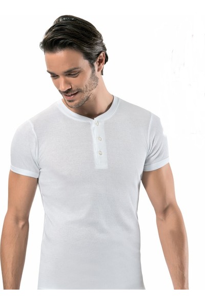 Erdem 3'lü paket 1125 Fitilli Düğmeli Erkek Tshirt Fanila Erdem 3'lü paket 1125 Fitilli Düğmeli Erkek Tshirt Fanila
