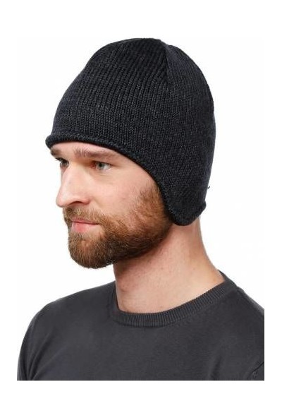 Modamarka-Shop Erkek Örgü Bere İçi Polar Şapka Siyah