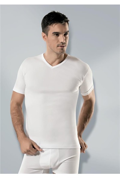 Namaldı Ribana 6'lı V Yaka Kısa Kol Erkek Atlet