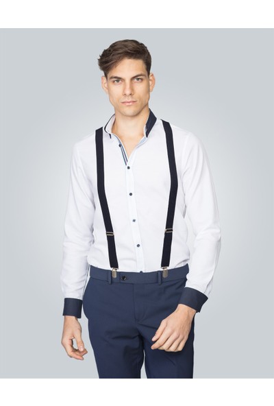 Tudors Lacivert DüzErkek Pantolon Askısı Tudors Lacivert DüzErkek Pantolon Askısı