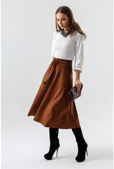 Jument 4067 Taba Kadın Etek Jument 4067 Taba Kadın Etek