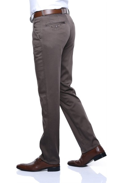 Buenza Martin Sulfur Yan Cep Slim Fit Pantolon - Kahverengi